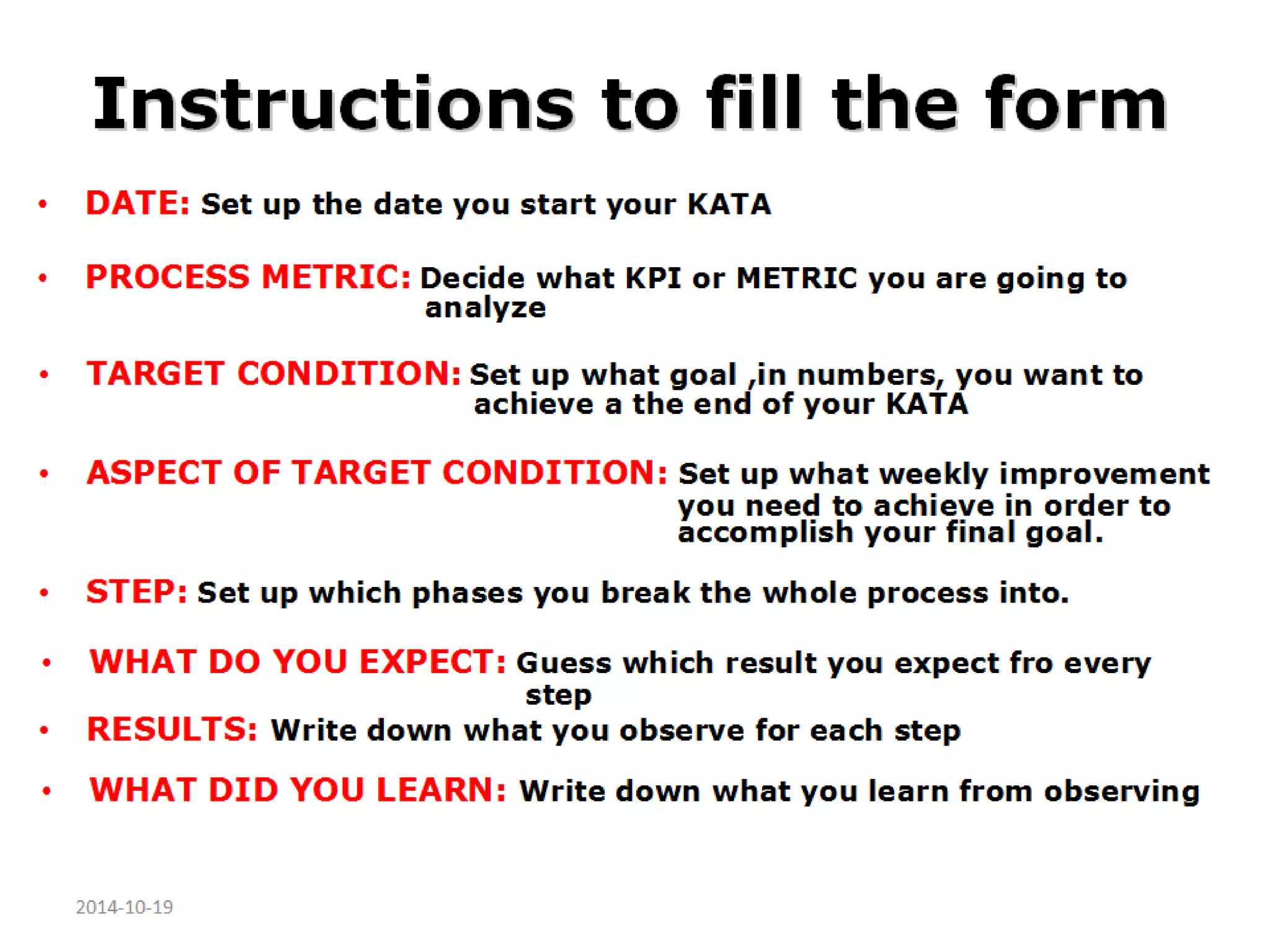 Kata Worksheet Form | PPT