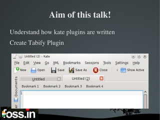 Writing plugins for Kate and enhancing Kate | PPT | Free Download