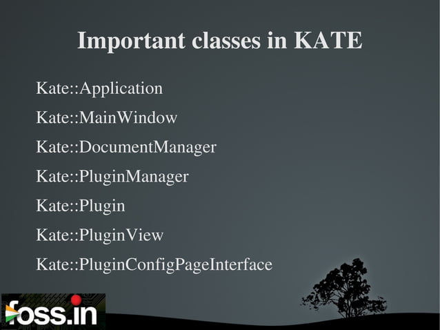 Writing plugins for Kate and enhancing Kate | PPT