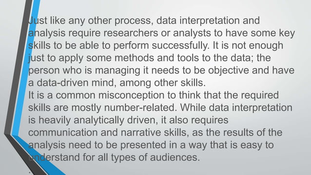Chapter 3: Data Analysis or Interpretation of Data | PPTX | Information ...