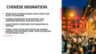 CHINESE-TRADE-MIGRATION AROUND THE WORLD | PPTX