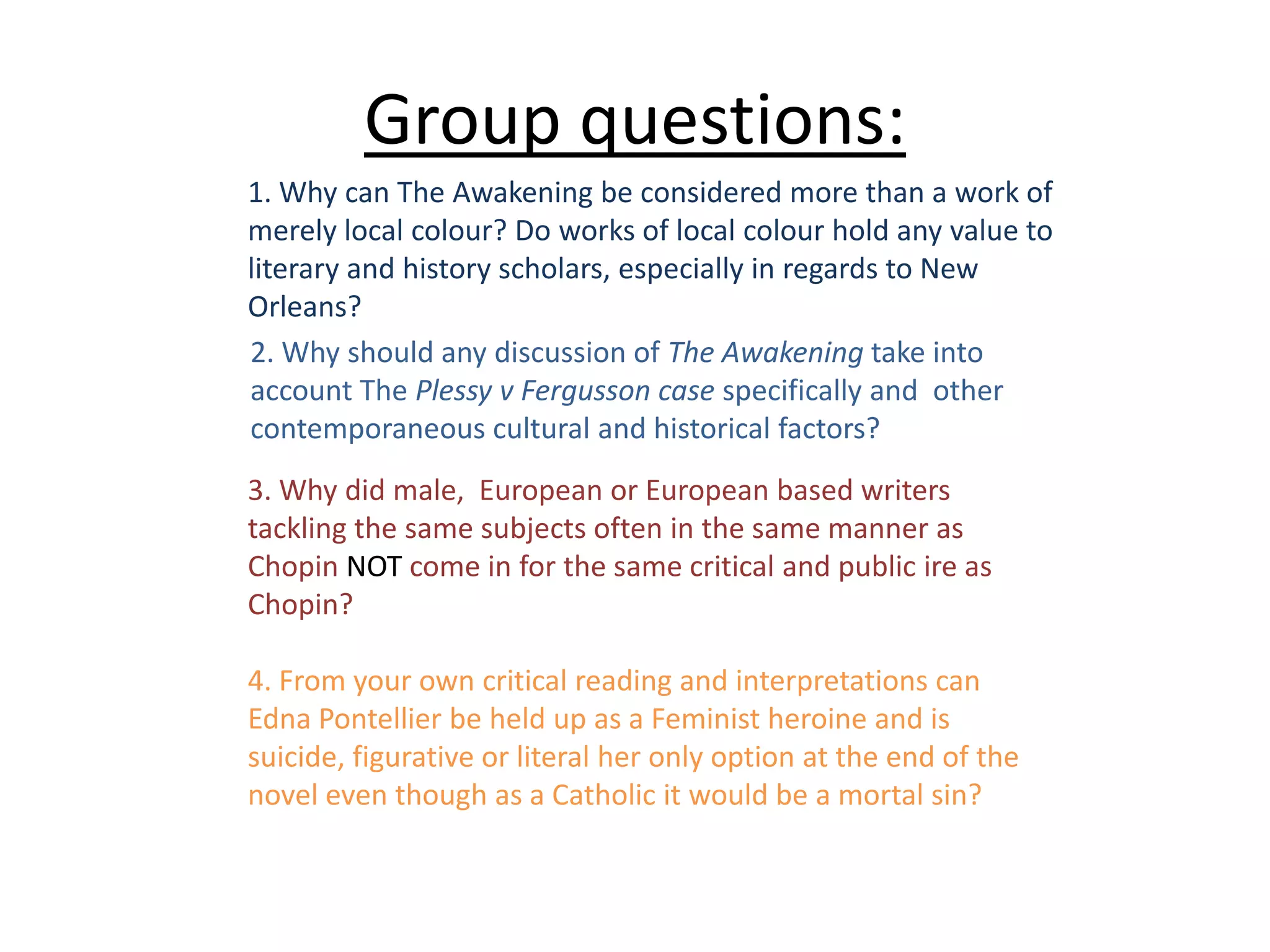 Kate chopin the_awakening_presentaion | PPTX