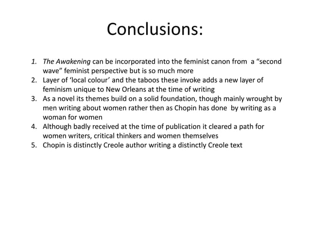 Kate chopin the_awakening_presentaion | PPTX | Women\&#039;s Health ...