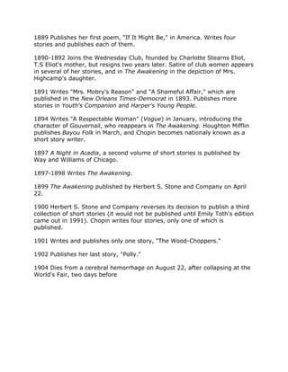Kate chopin | PDF