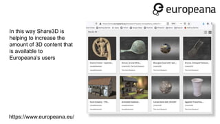 Sharing 3D Cultural Heritage | PPTX