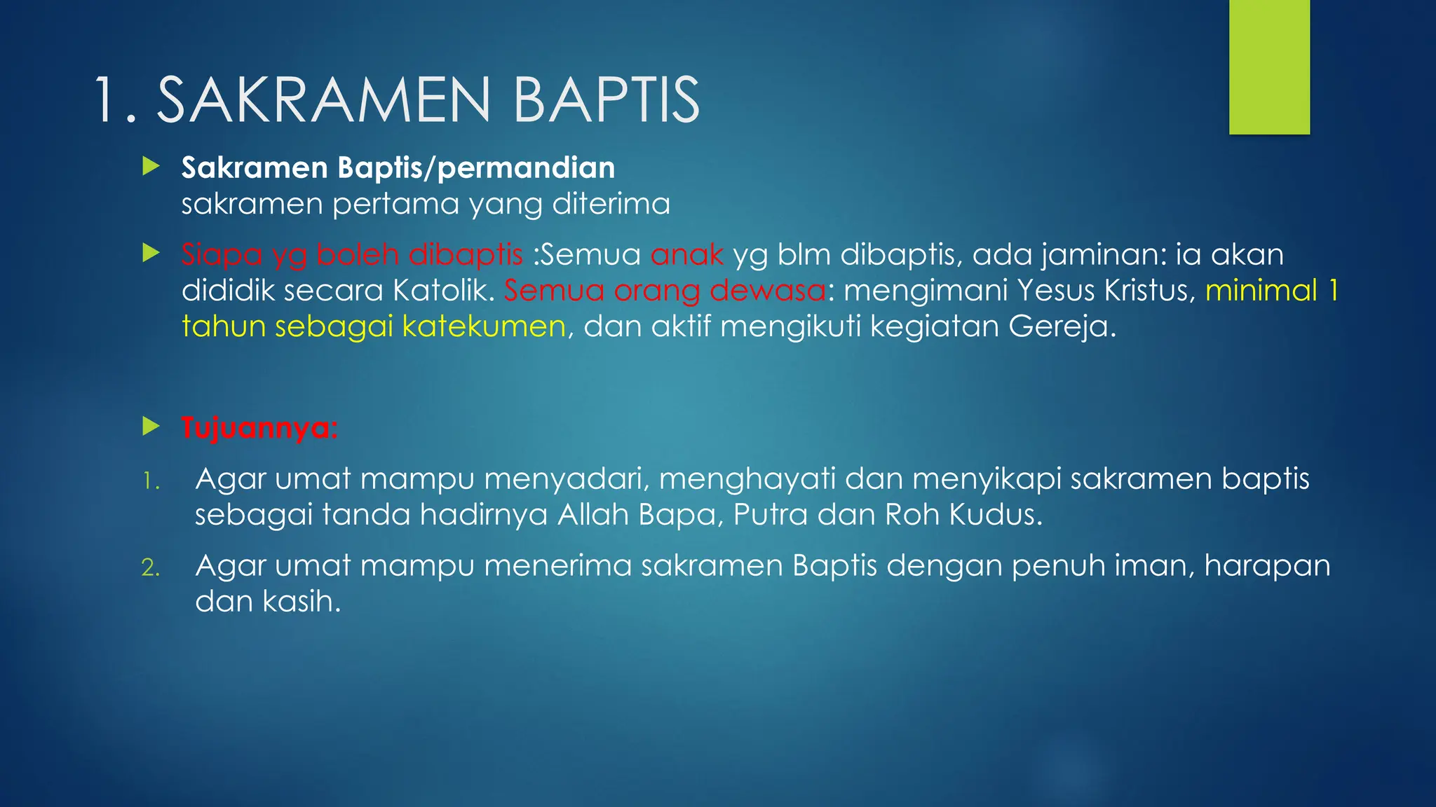 KATEKESE PERSIAPAN SAKRAMEN KRISMA pertemuan II | PPTX