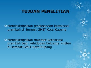 Pelaksanaan Katekisasi pranikah dan Manfaatnya Bagi Kehidupan Keluarga ...