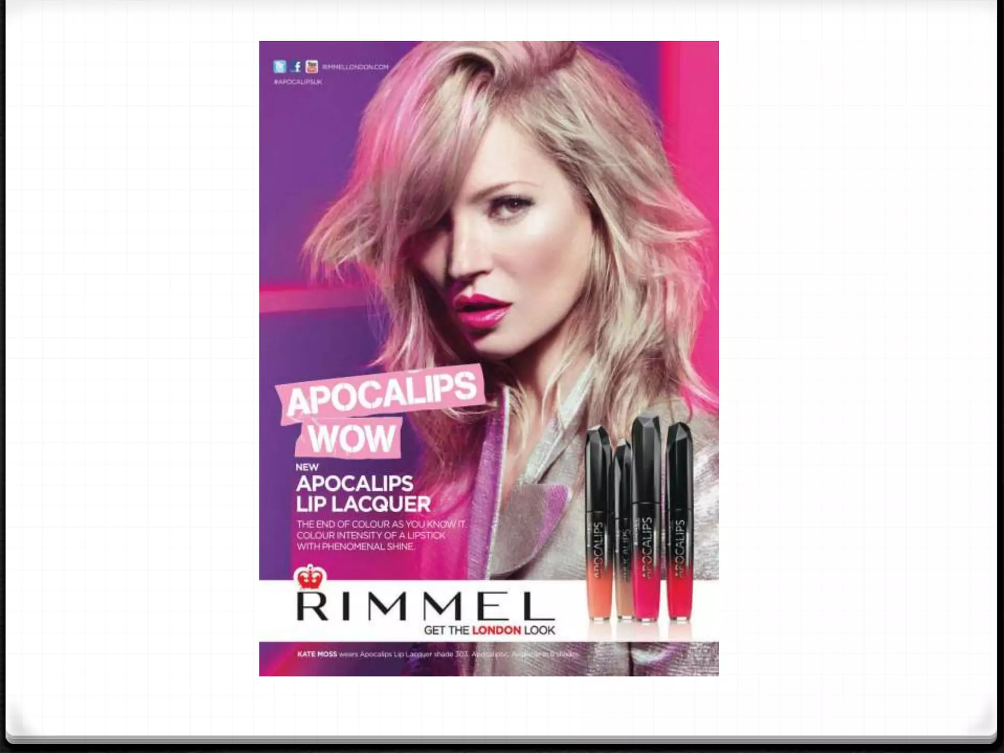Rimmel campaign, Kate Moss | PPT