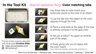 What's in my Nature Journaling Kit ~ Kate Rutter, 2020 | PPT