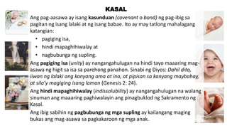 Katesismo ng Kasal ayon sa Katesismo para sa Pilipinong Katoliko.pptx