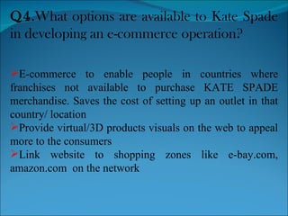 Kate spade case study | PPT