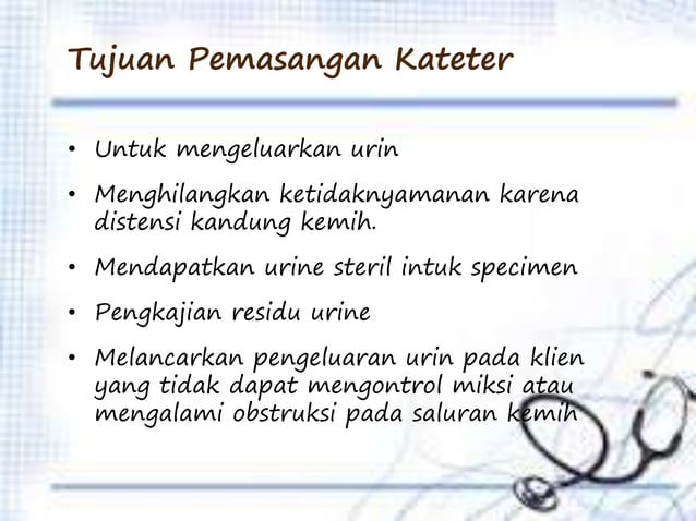 teknik pemasangan Kateter | PPTX
