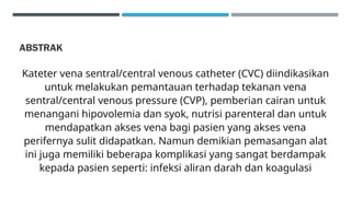 Kateter vena central (central vein catheter) - debs.pptx