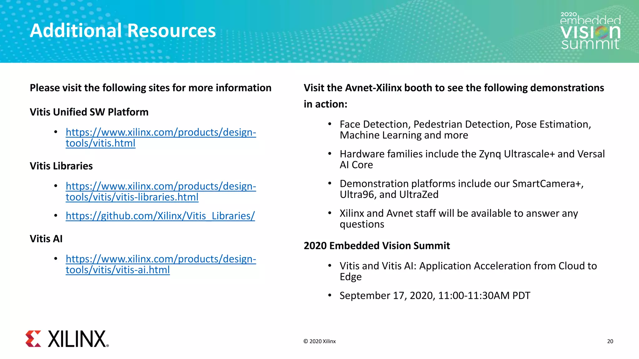 “Vitis and Vitis AI: Application Acceleration from Cloud to Edge,” a Presentation from Xilinx ...