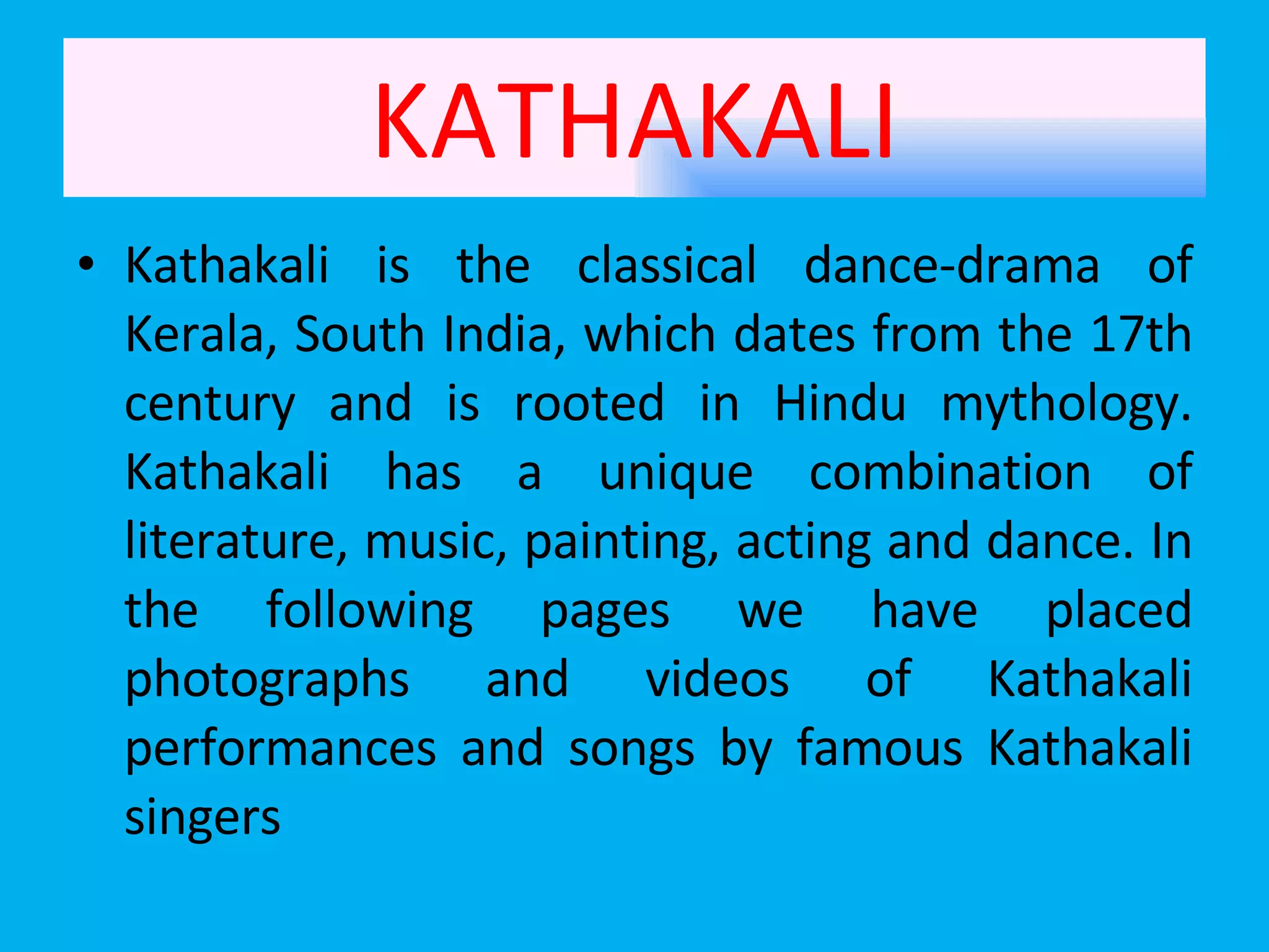 Kathakali | PPT