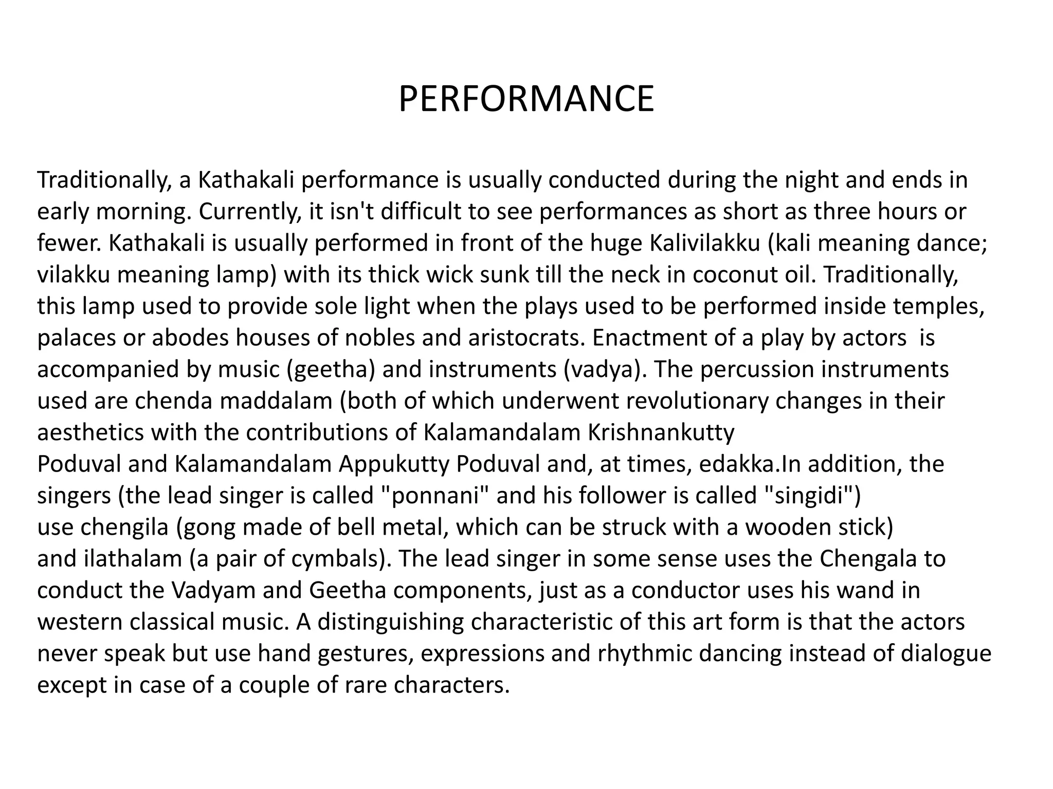 Kathakali , Classical dance from the State of Kerala in India | PPTX