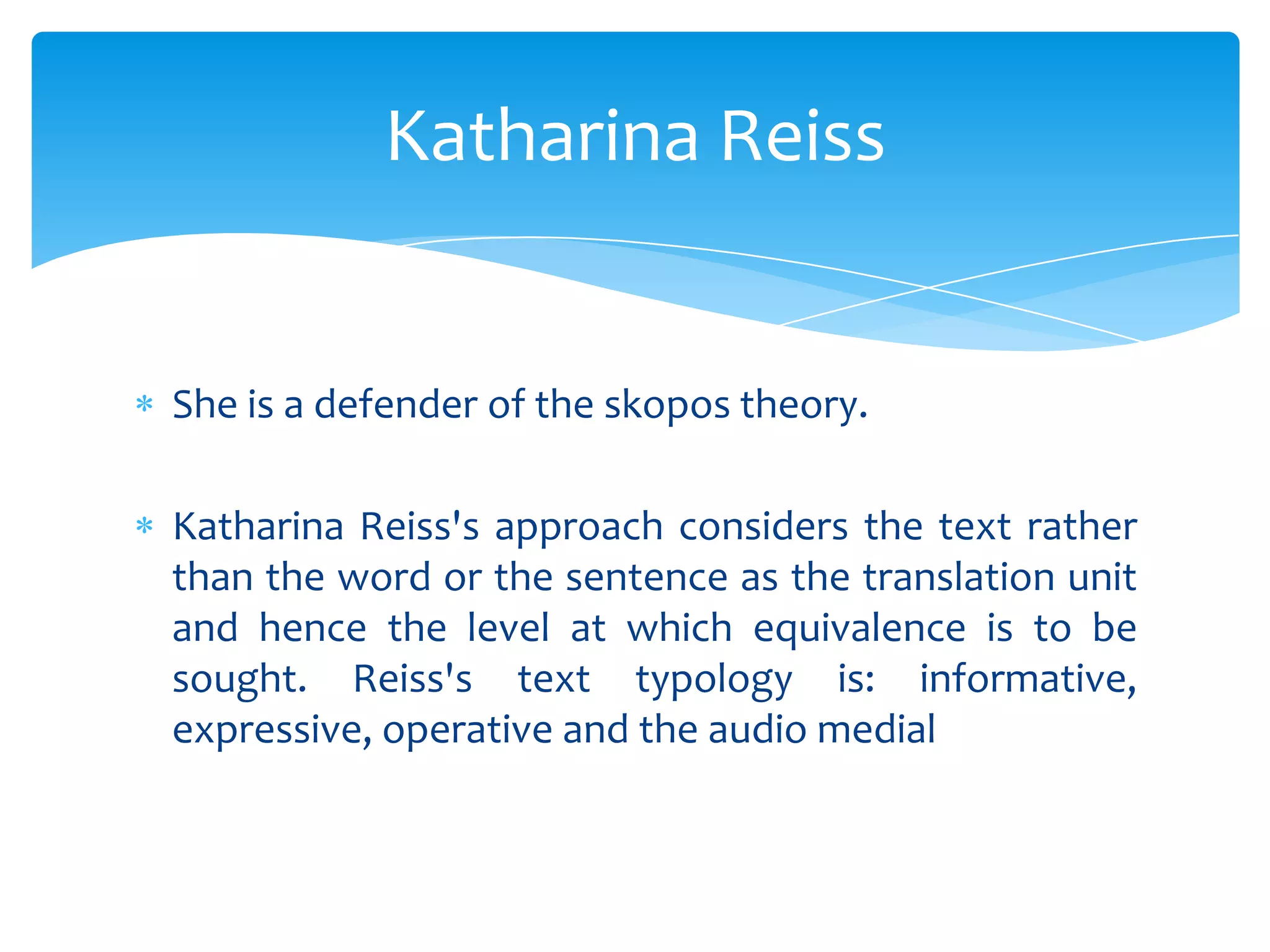 Katharina reiss | PPTX