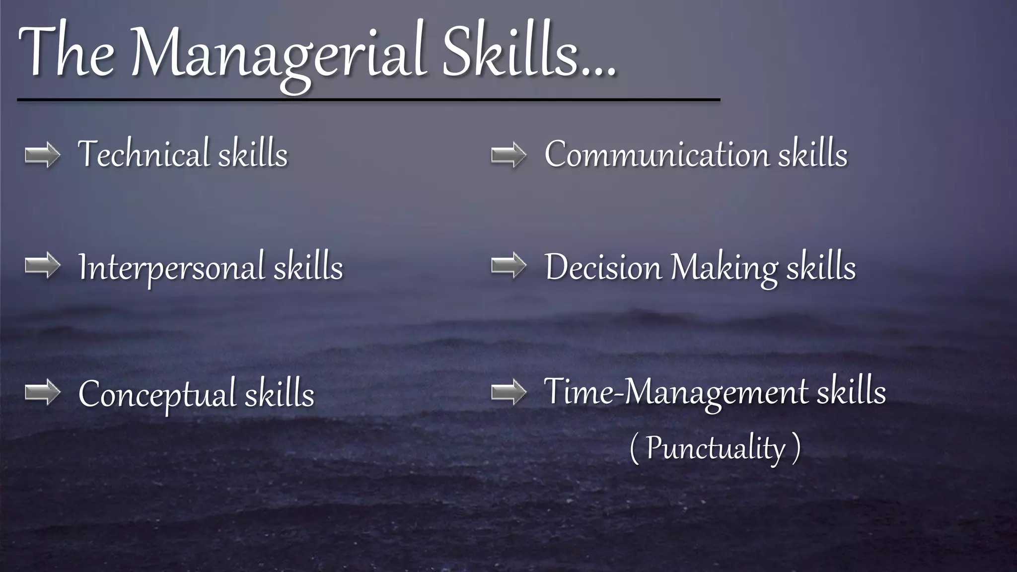 Managemnet - types of management process and skill | PPTX