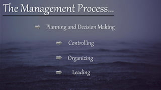 Managemnet - types of management process and skill | PPT