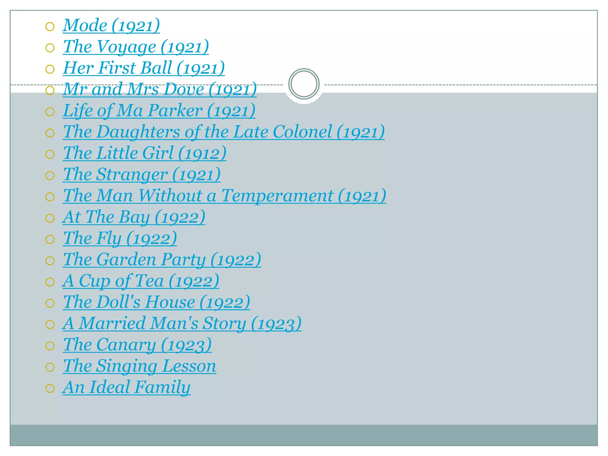 Katherine mansfield | PPTX