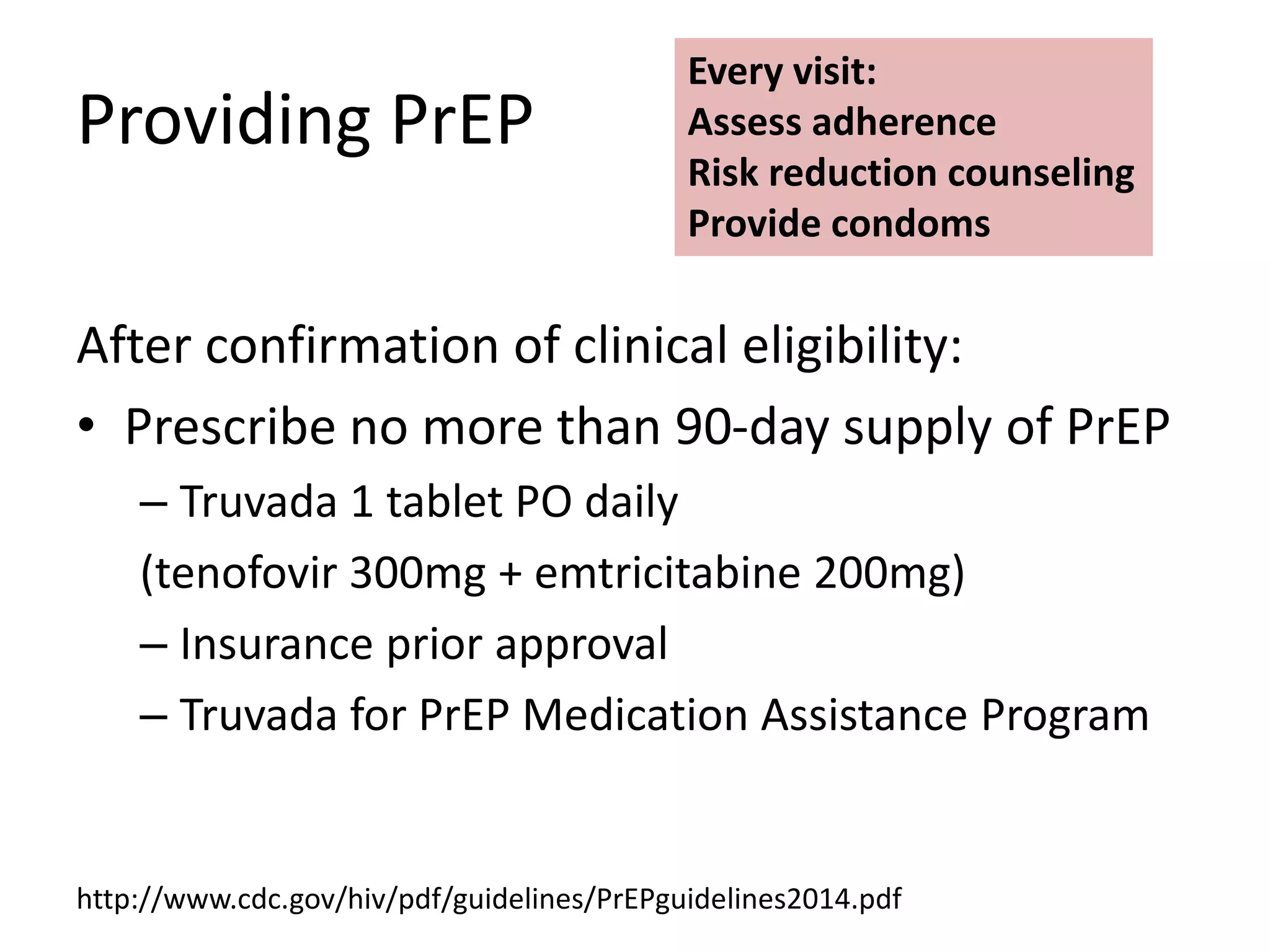 PrEP: Pre-exposure Prophylaxis | PPTX