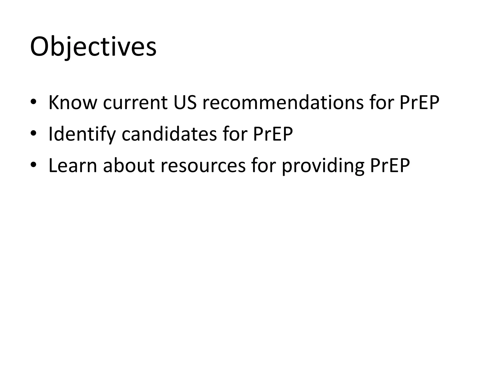 PrEP: Pre-exposure Prophylaxis | PPTX