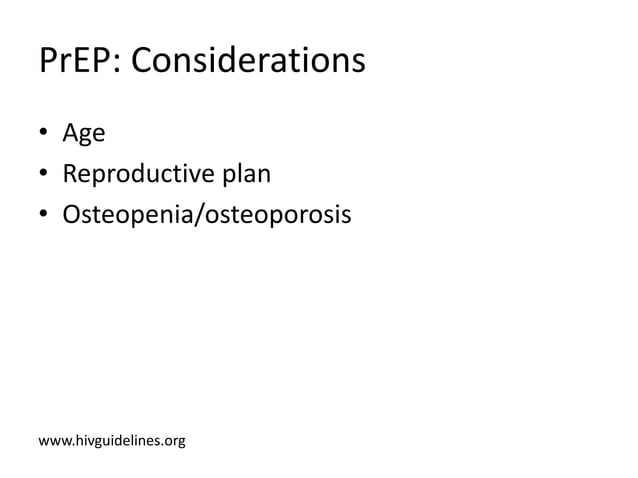 PrEP: Pre-exposure Prophylaxis | PPTX