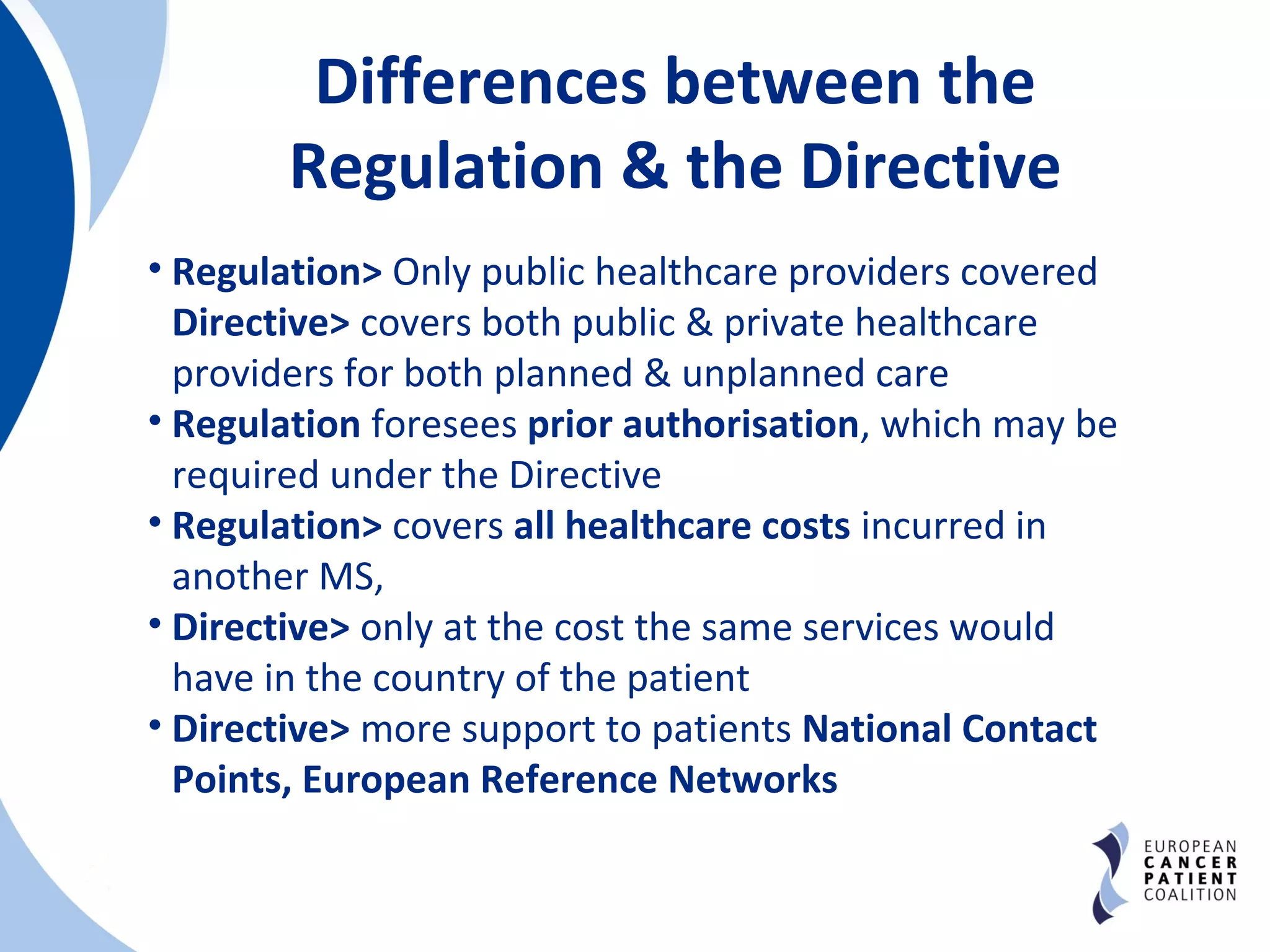 Kathi Apostolidis on Cross Border Healthcare Directive | PPT