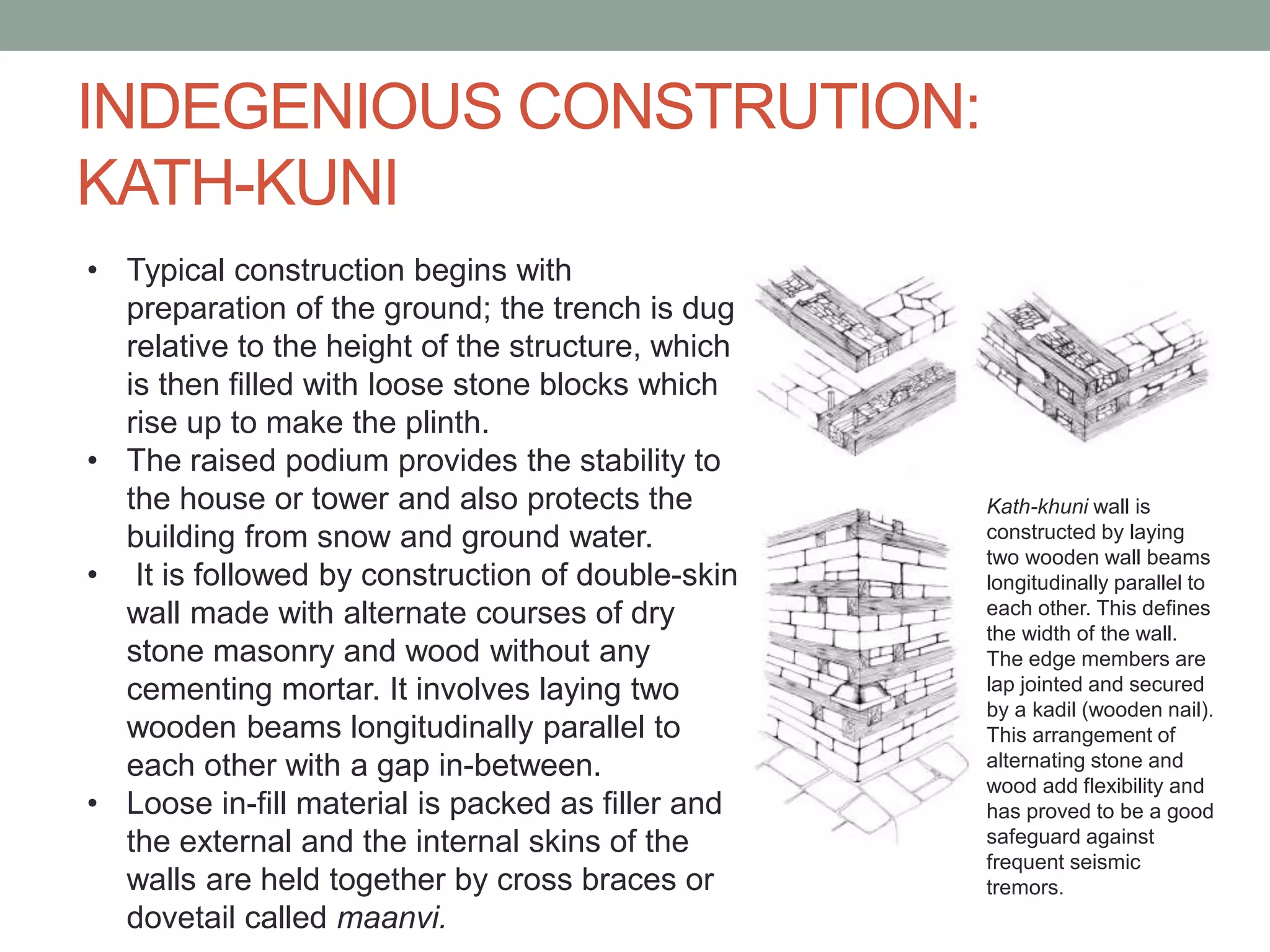 Vernacular Architecture of Himachal Pradesh - Kath kuni architecture | PPTX