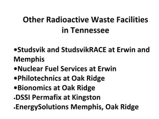 Kathleen Ferris Nuclear Issues in TN Pt. 2 | PPT