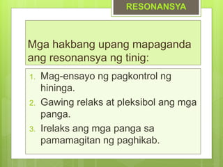 Katangian ng Tinig | PPTX