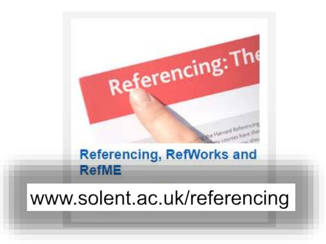2.7 Referencing Solved! The RefME solution | PPT