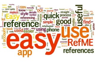 2.7 Referencing Solved! The RefME solution | PPT