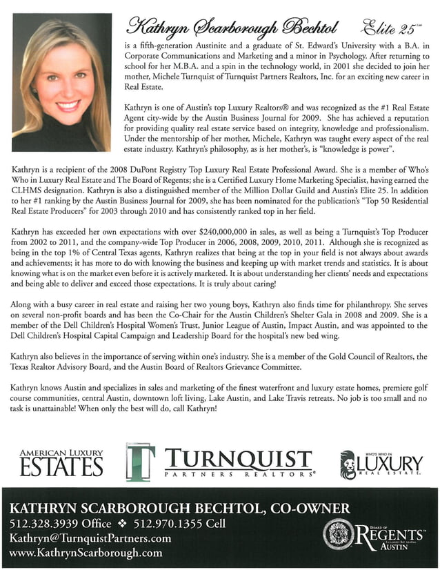 Kathryn's bio sheet | PDF