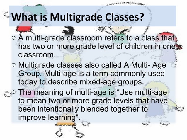 multi-grade class | PPT