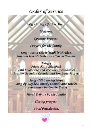 KCoombs Order of Service | PDF