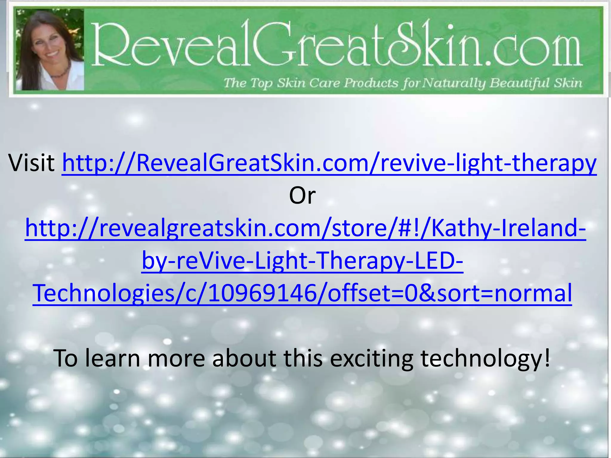 Kathy ireland revive | PPTX