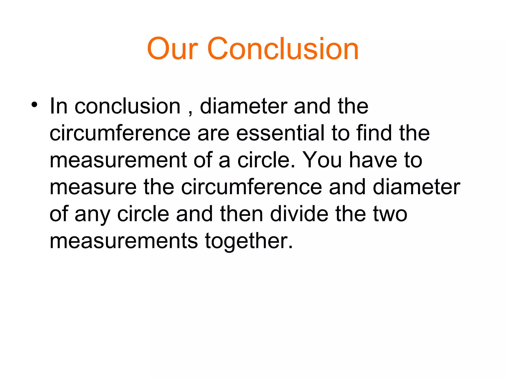 Katherine & Melissa Circumference | PPT