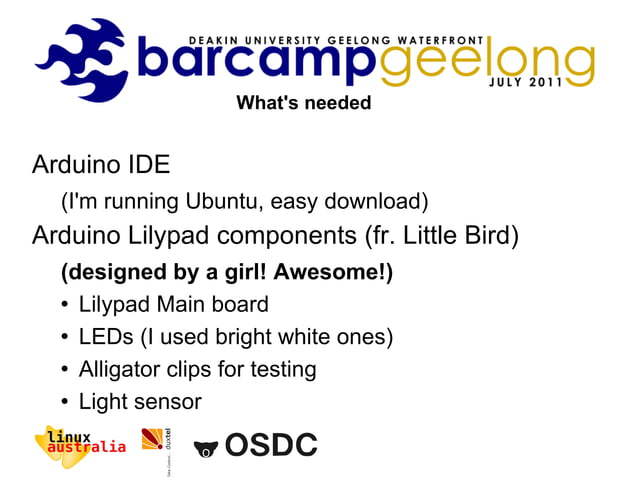 Not your Nanna's knitting: My first Lilypad Arduino project | PPT