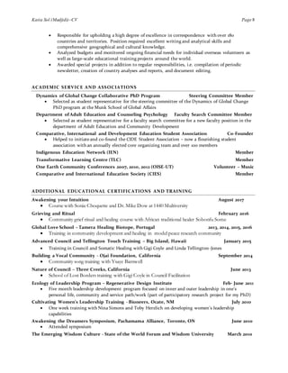Katia Sol - Academic CV August 2017 | DOCX | Professional School ...