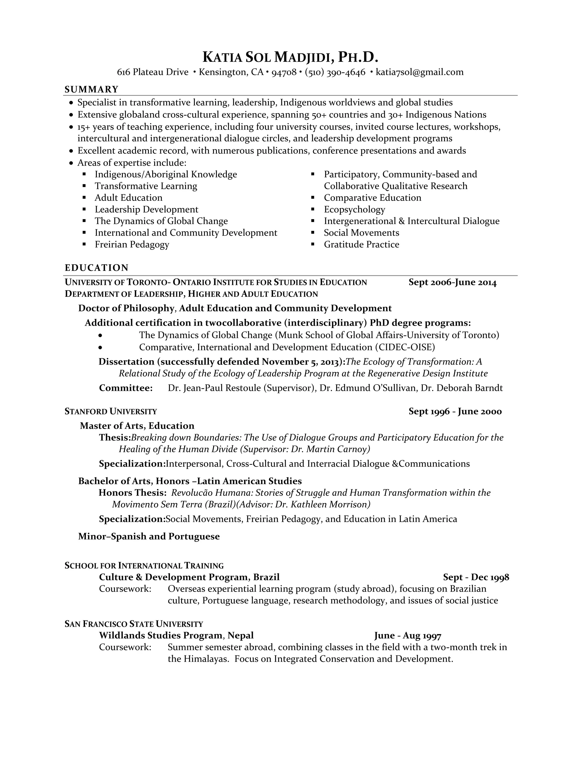 Katia Sol Madjidi CV Dec 2013 | DOCX