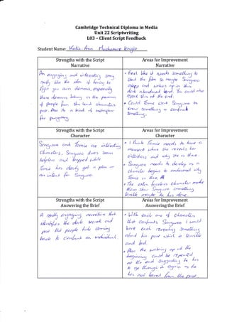 script feedback | PDF