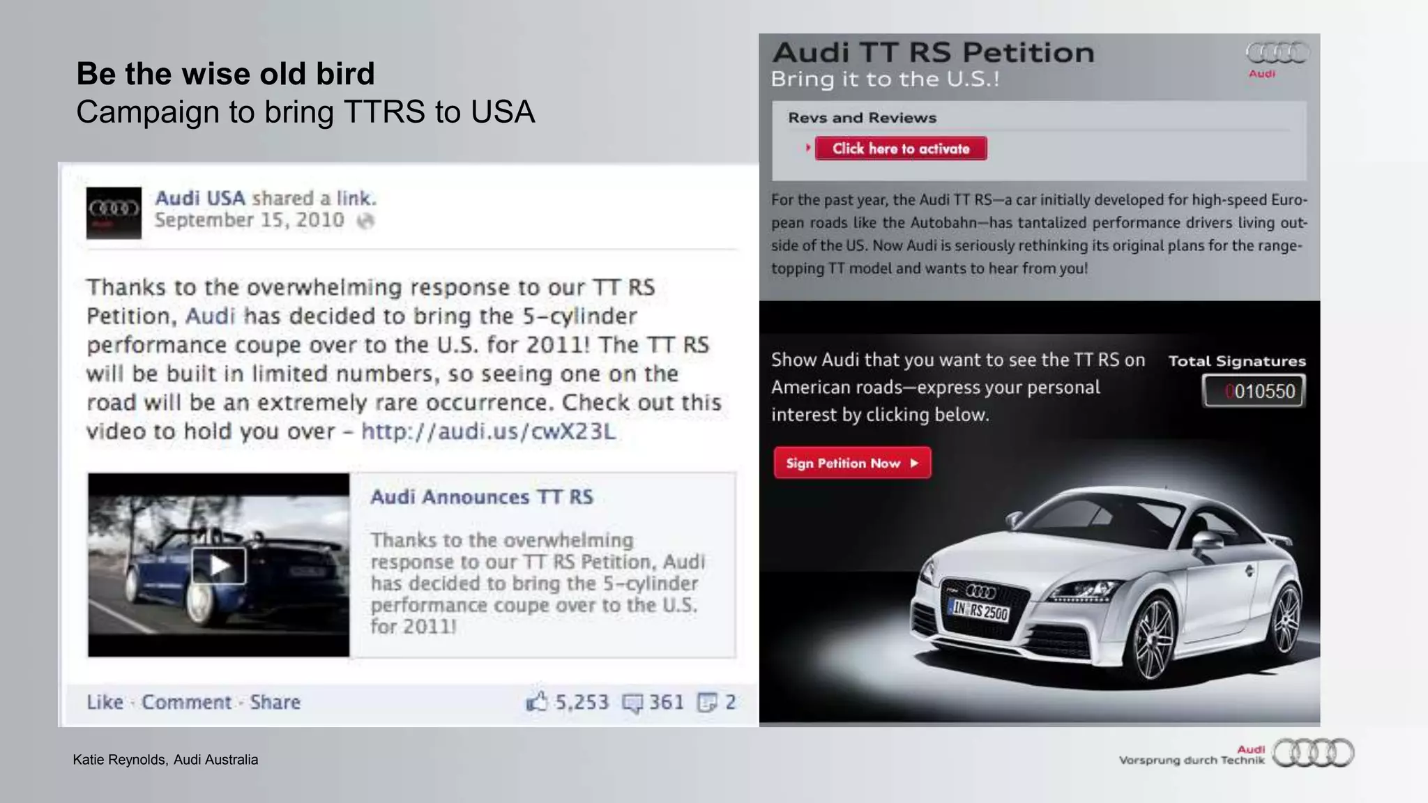 Katie reynolds-audi-presentation | PPTX