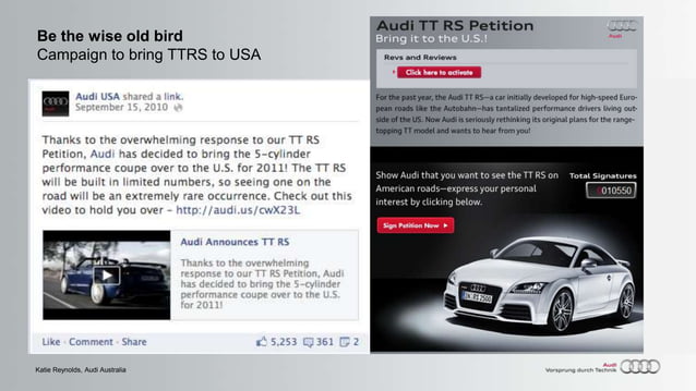 Katie reynolds-audi-presentation | PPTX