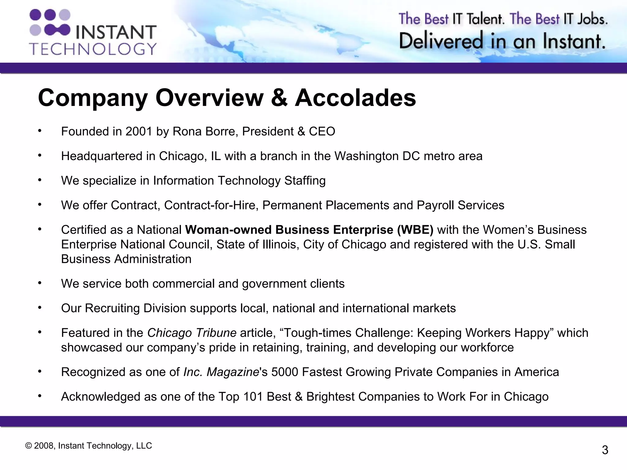 Instant Technology Overview | PPT