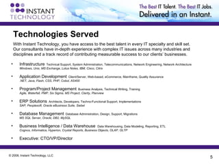 Instant Technology Overview | PPT