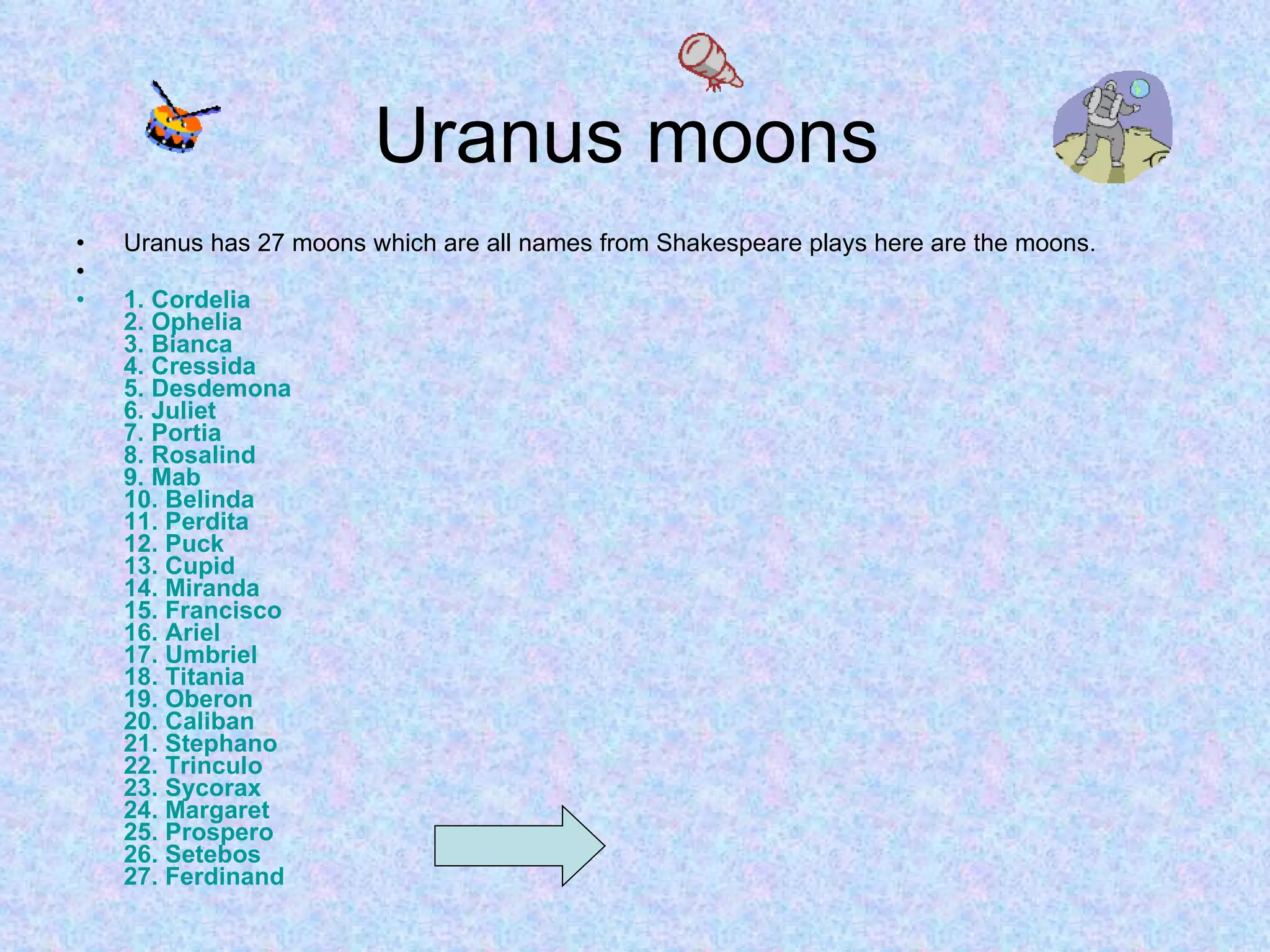 facts about the planet uranus | PPT