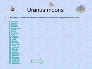 facts about the planet uranus | PPT