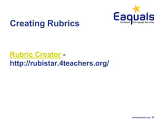 Katie Greig & Rachel Dowling: Embedding Assessment Into Project Based ...