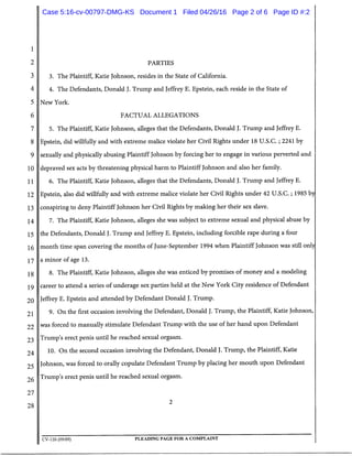 Katie Johnson Civil case for Rape Trump Epstein.pdf